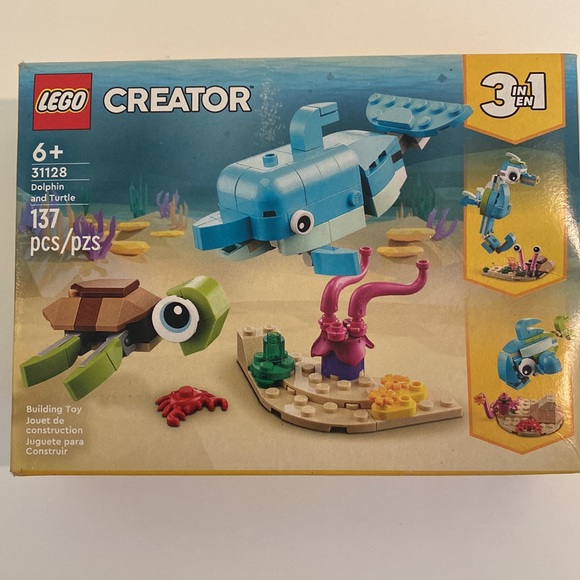 Lego | Toys | Lego Creator 3 In Dolphin And Turtle Set | Poshmark
